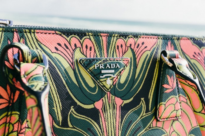 Latest Obsession: Prada Galleria With Pink Tulip Motif - PurseBlog
