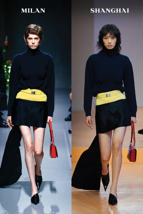 Prada S/S 2022 Showed Simultaneously in Milan and Shanghai - PurseBlog