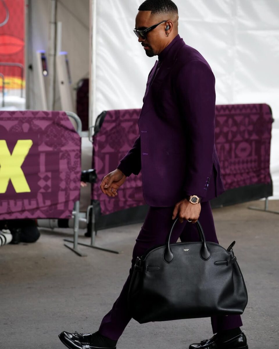 Jalen Hurts Carries the Coach Empire Carryall 48 - PurseBlog