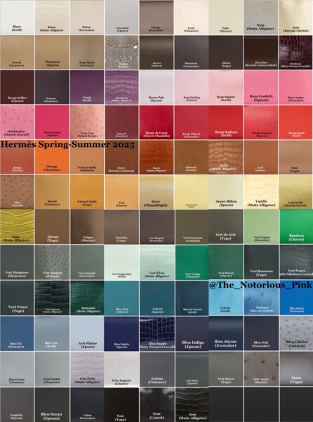 Hermès Update: The New Spring-Summer 2025 Colors are Here! - PurseBlog